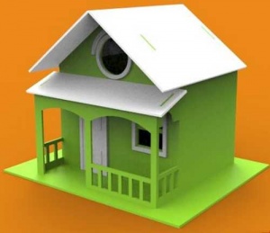 Canary Cottage Birdhouse - MDF Wood Kit